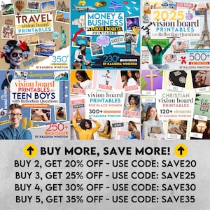 Vision Board Printables for Men - 300+ Inspiring Pictures, Words and ...