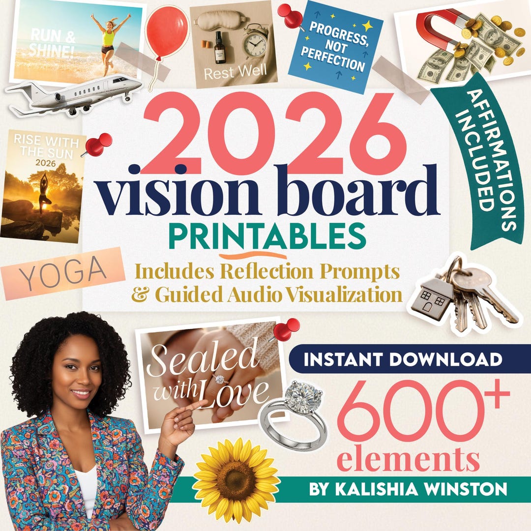 2026 Vision Board Printables - 600+ Powerful Pictures, Quotes, Words ...