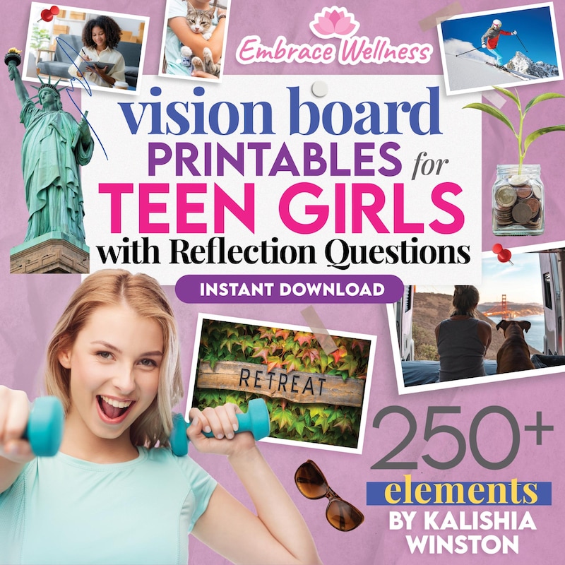 Teen Vision Board Template - Etsy