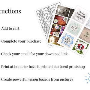 Christian Vision Board Printables 120 Beautiful Images - Etsy