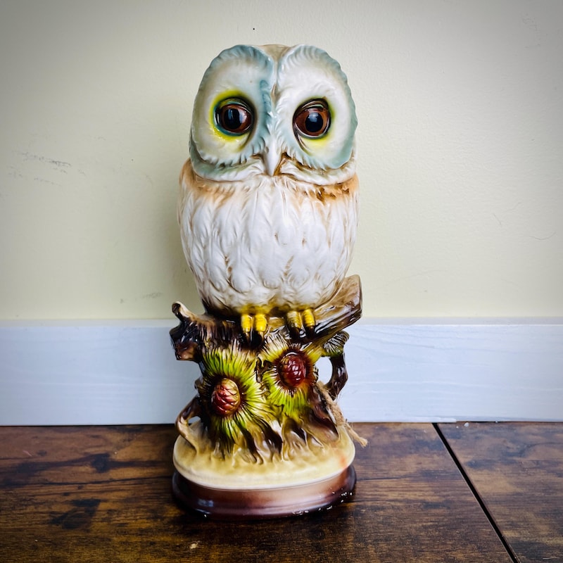 Ceramic Owl Sculpture - Etsy