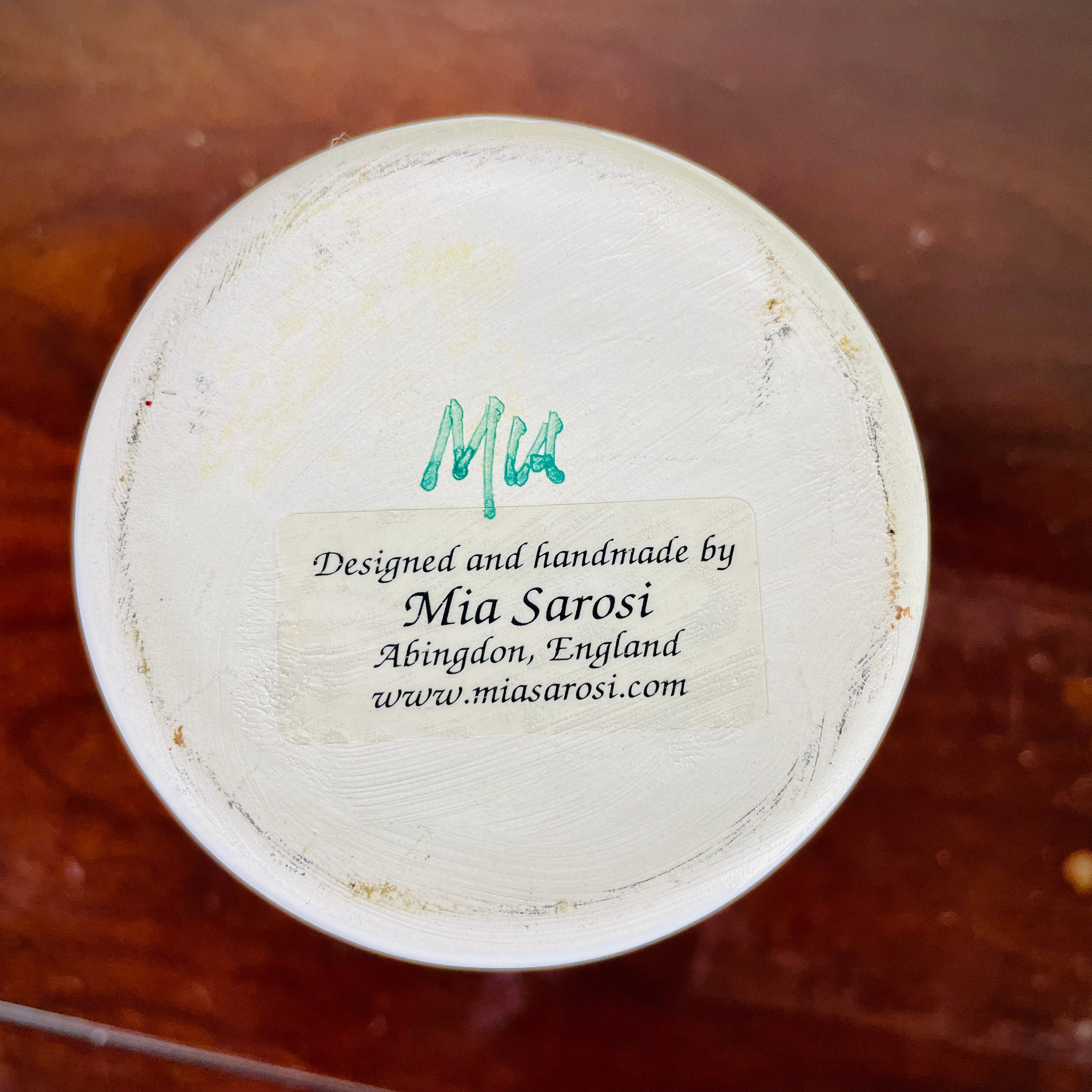 GORGEOUS Mia Sarosi English Pottery Handpainted Porcelain Vase - Etsy