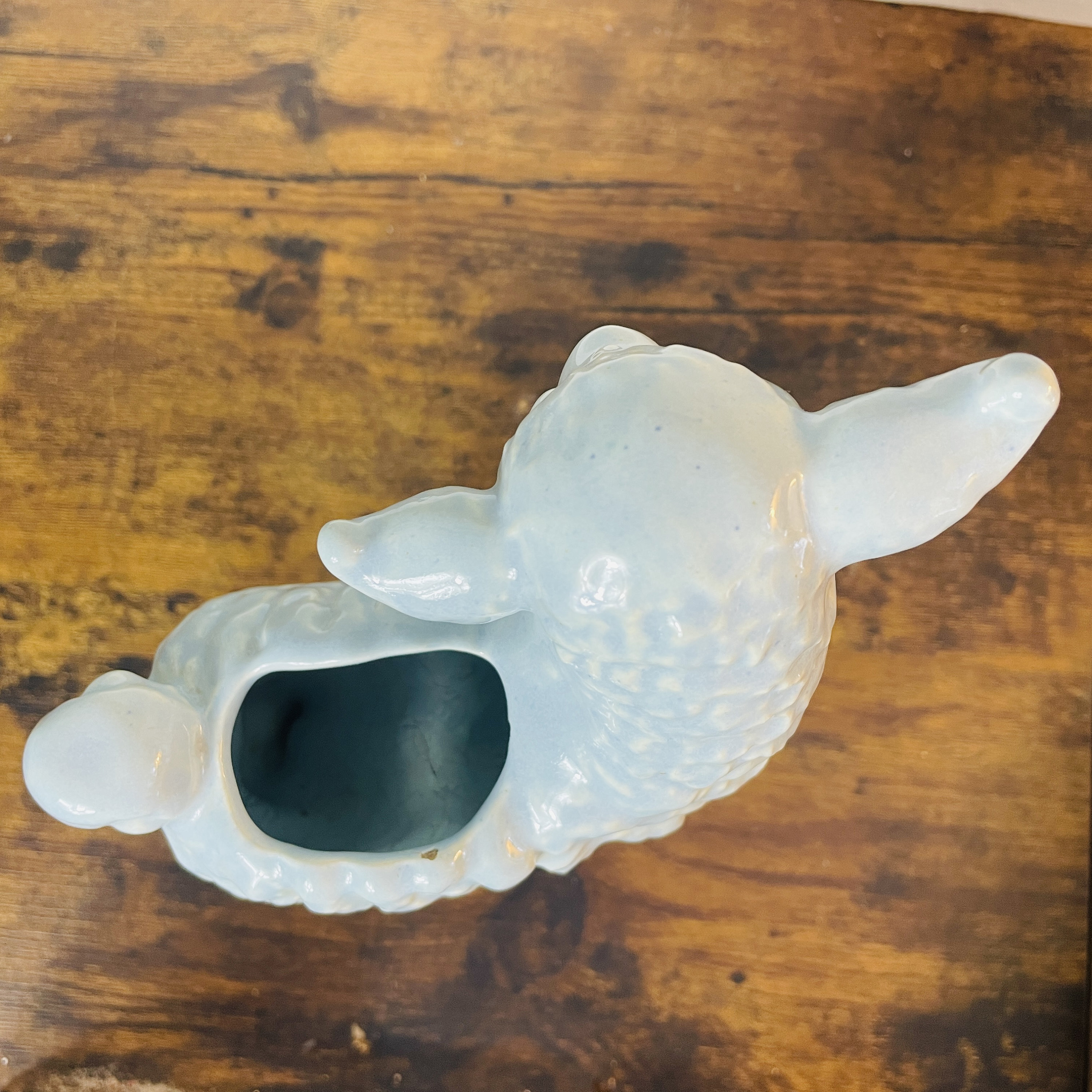 Vintage Haeger Baby Blue Lamb Planter - Etsy