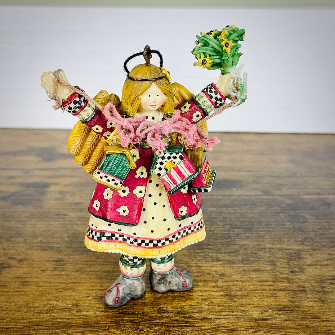 Vintage Debbie Mumm Angel Christmas Ornament Dated 2000 - Etsy