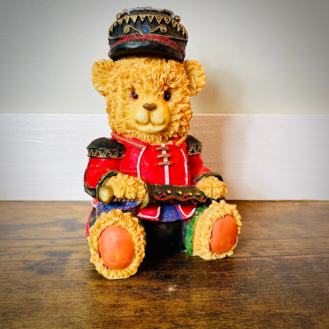 Vintage British Royal Guard Bear Bank - Etsy