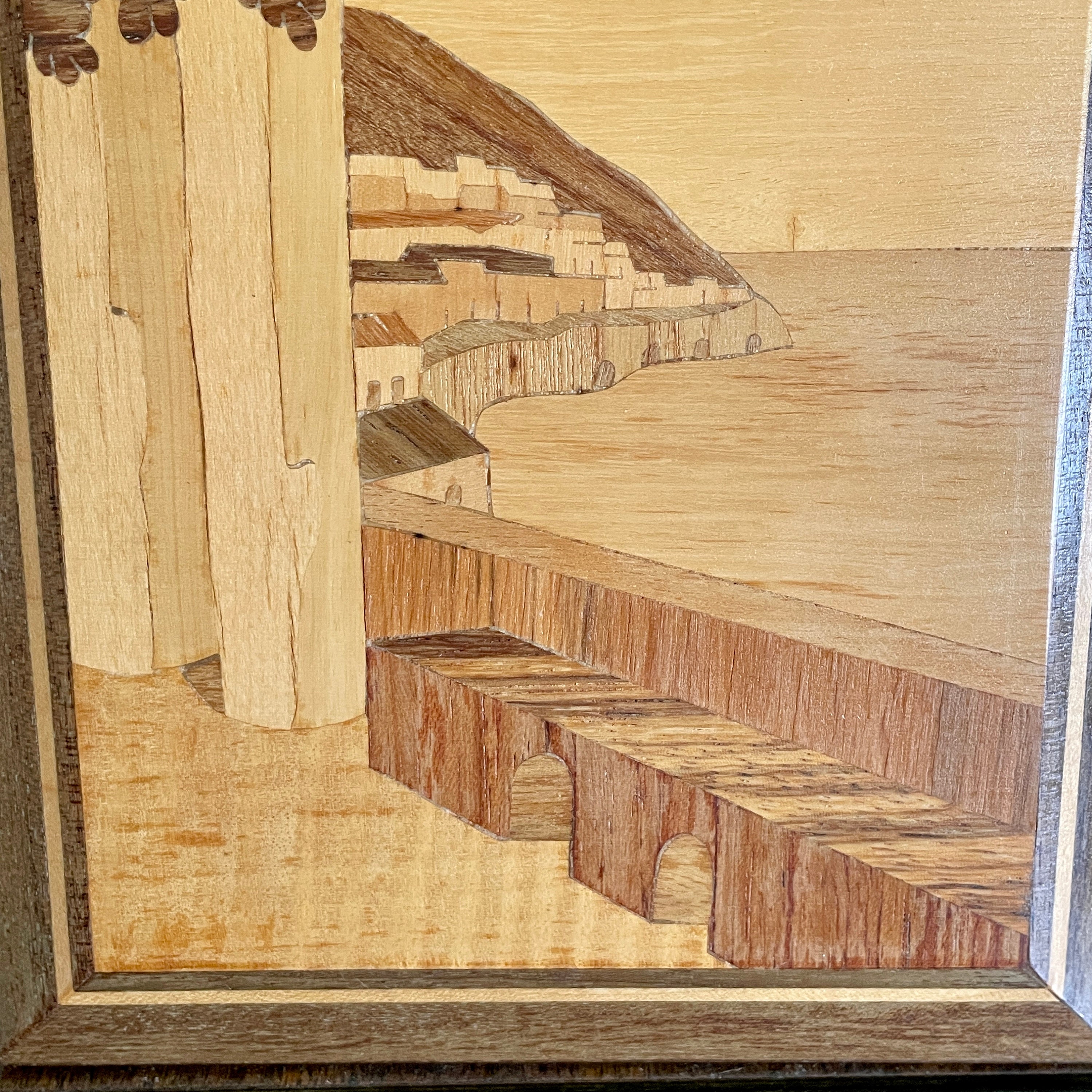 Vintage Italian Inlay Wood Art - Etsy