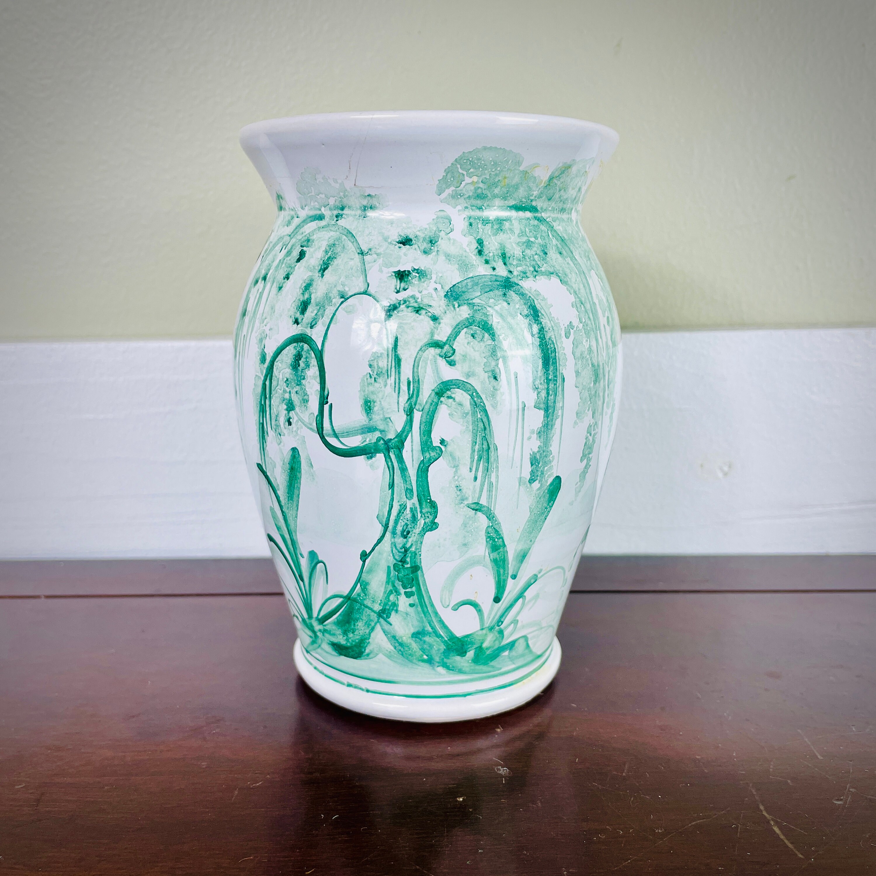 GORGEOUS Mia Sarosi English Pottery Handpainted Porcelain Vase - Etsy