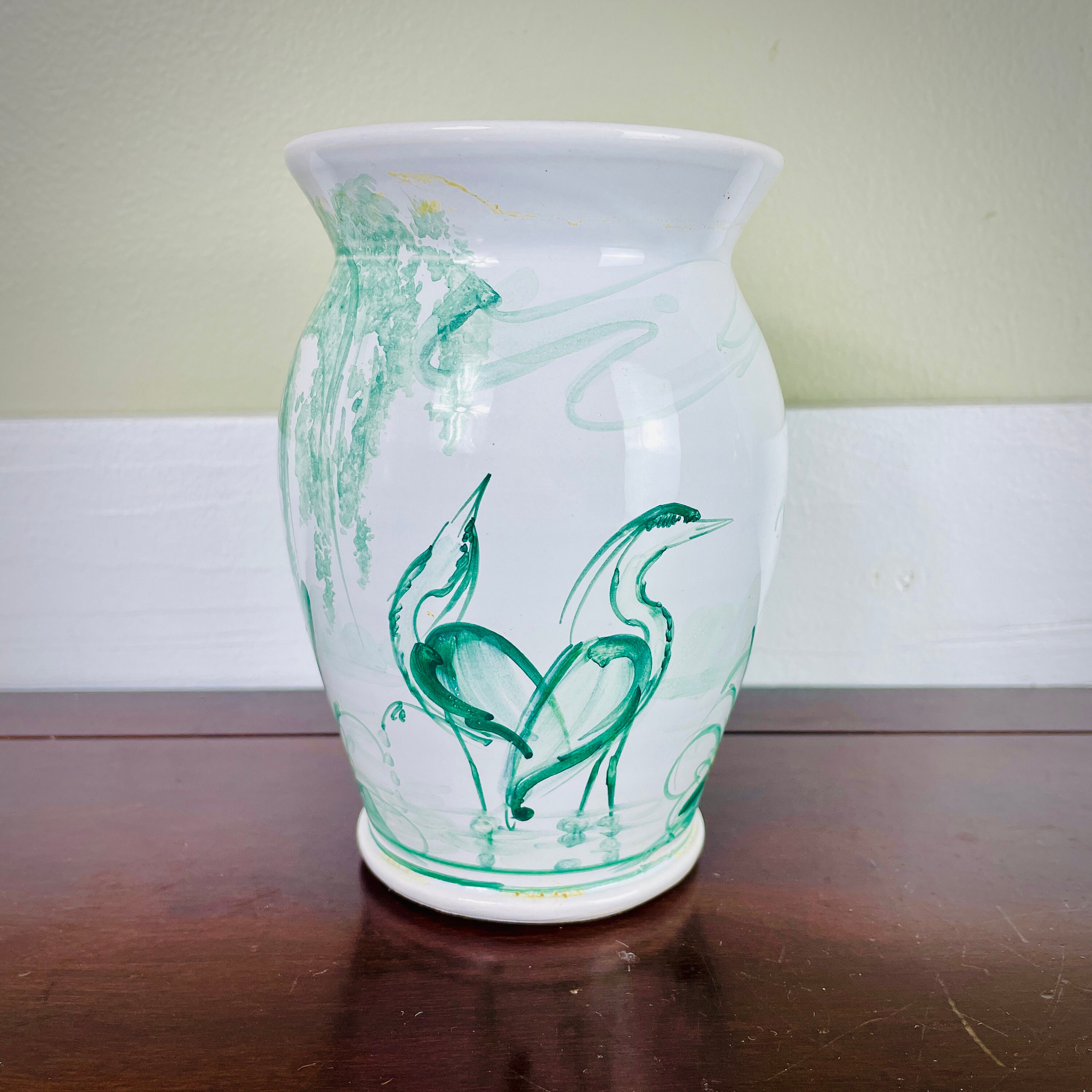 GORGEOUS Mia Sarosi English Pottery Handpainted Porcelain Vase - Etsy