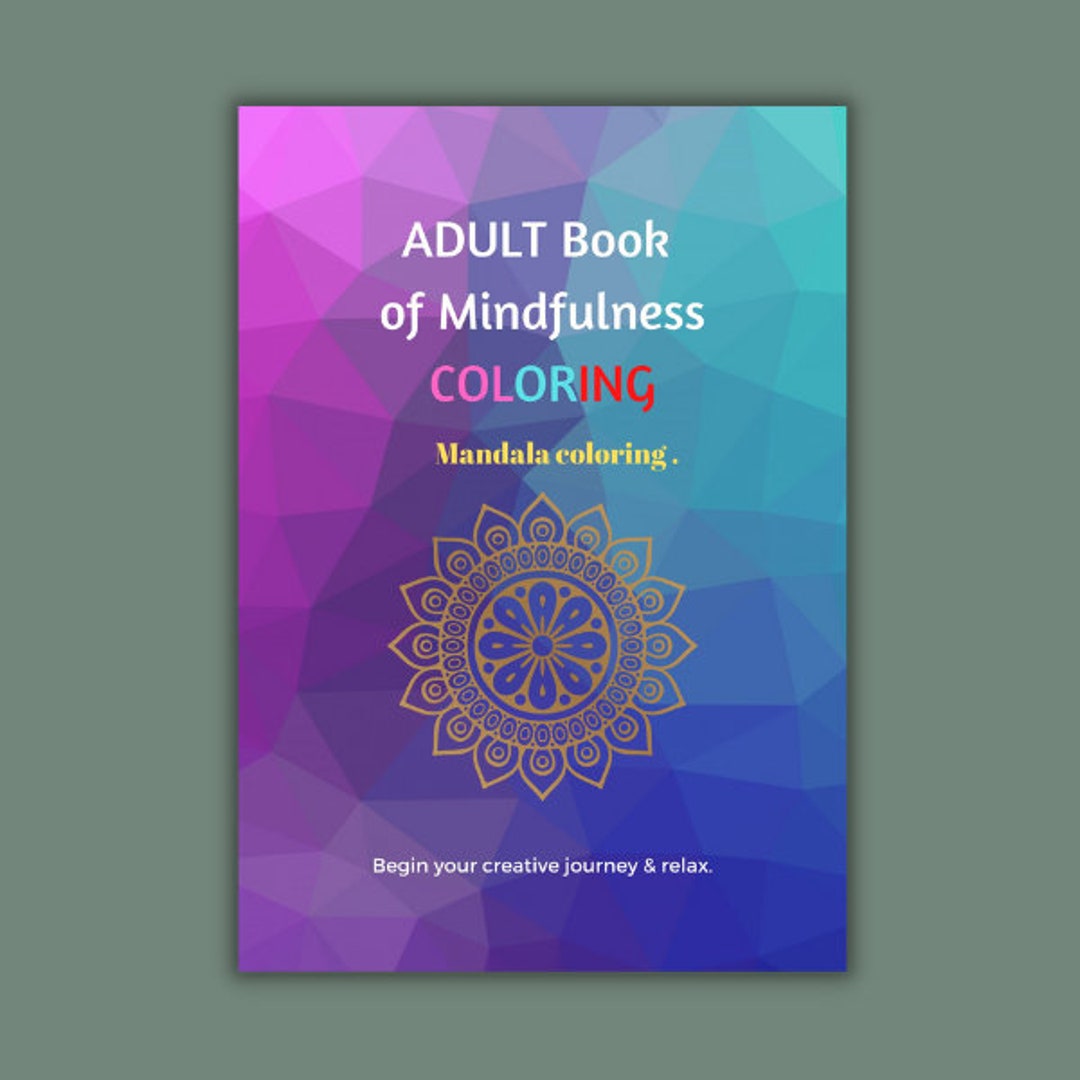 Adult Mindfulness Coloring Books for Stress Relief Relaxing Colouring ...