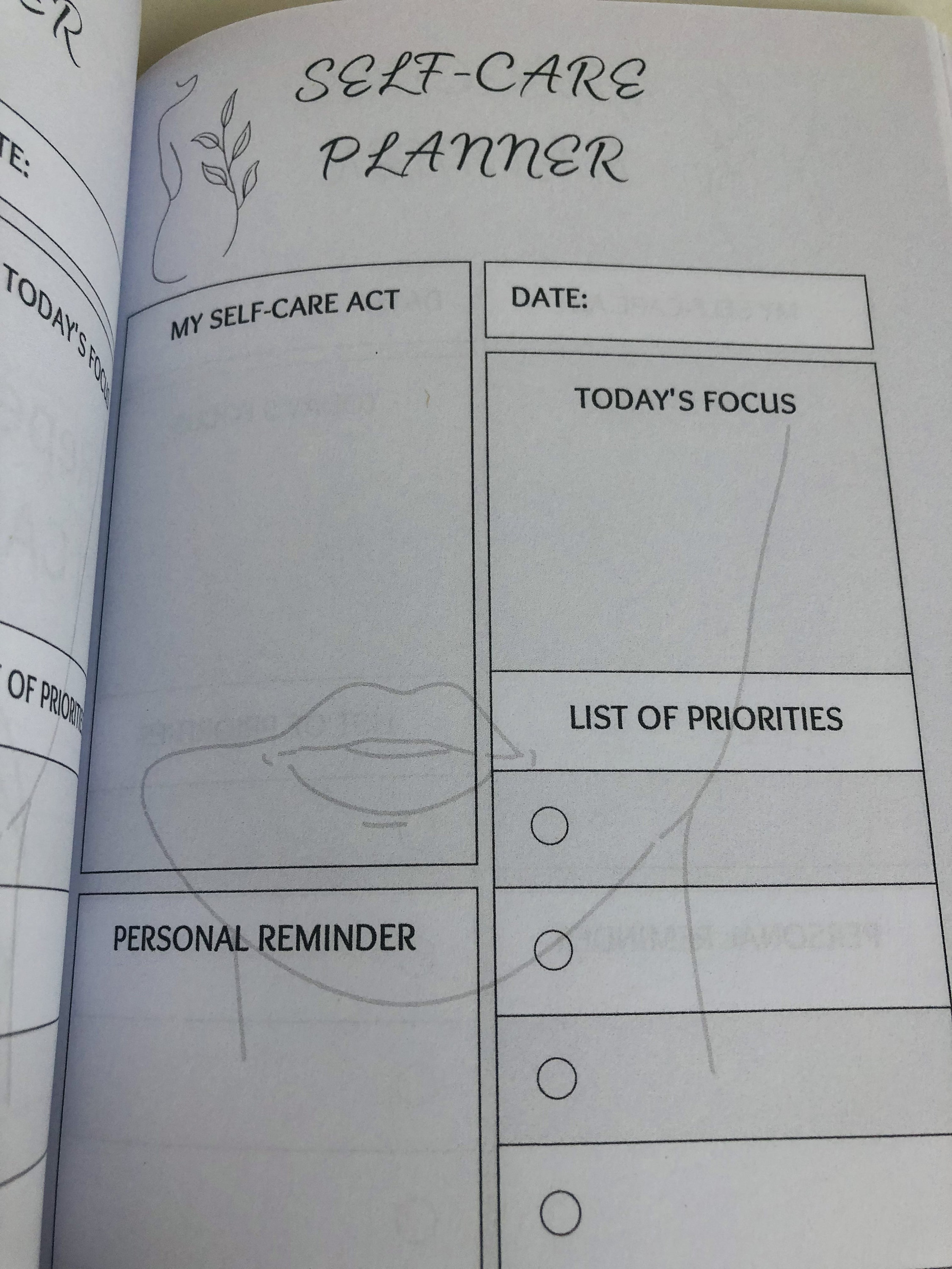 Self Care Planner Self Care Workbook Wellness Journal for Self Care ...