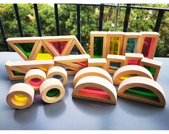 Montessori Stacking Blocks - Etsy