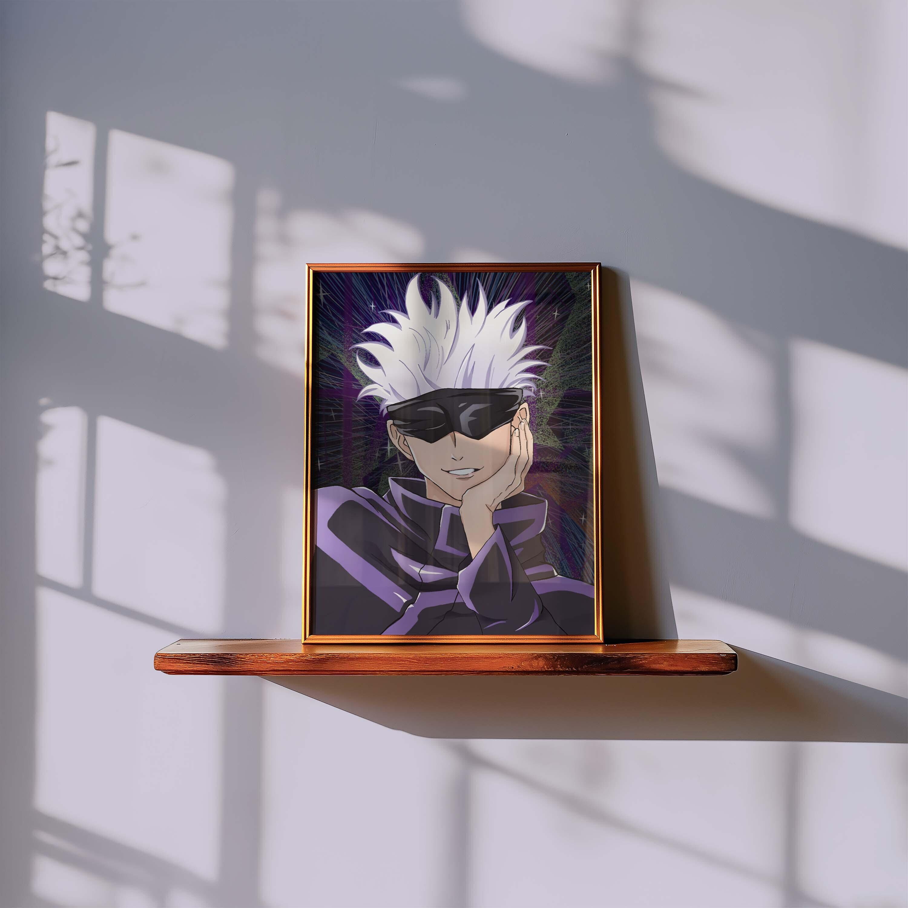 Gojo Satoru Jujutsu Kaisen Unframed Anime Poster, Japanese Anime, Gift ...