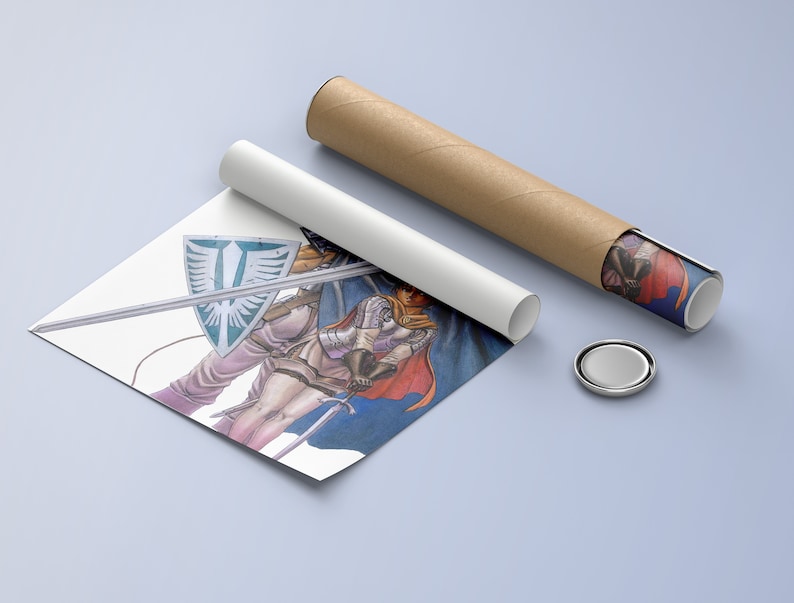 Berserk Manga Poster Featuring Guts and Casca, Collectible Japanese ...