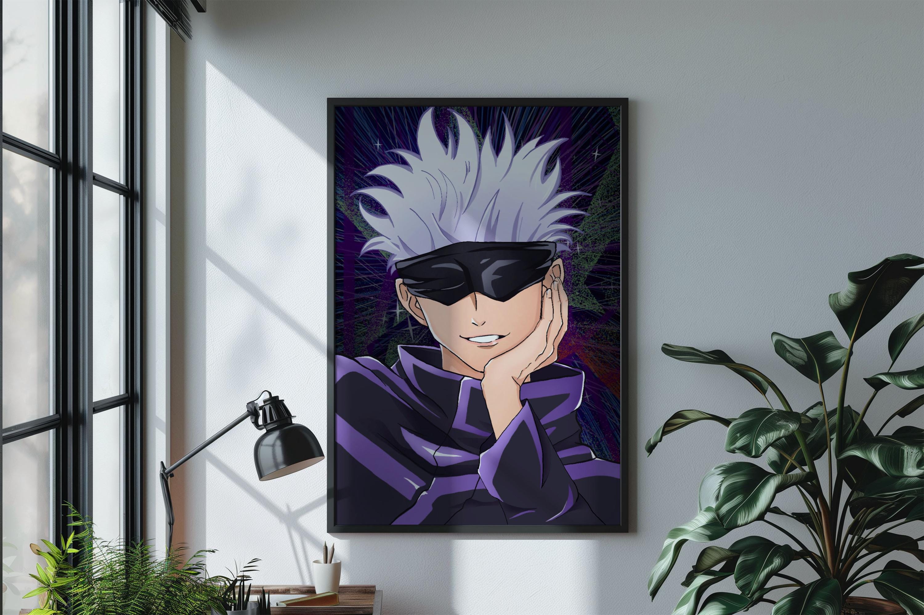 Gojo Satoru Jujutsu Kaisen Unframed Anime Poster, Japanese Anime, Gift ...
