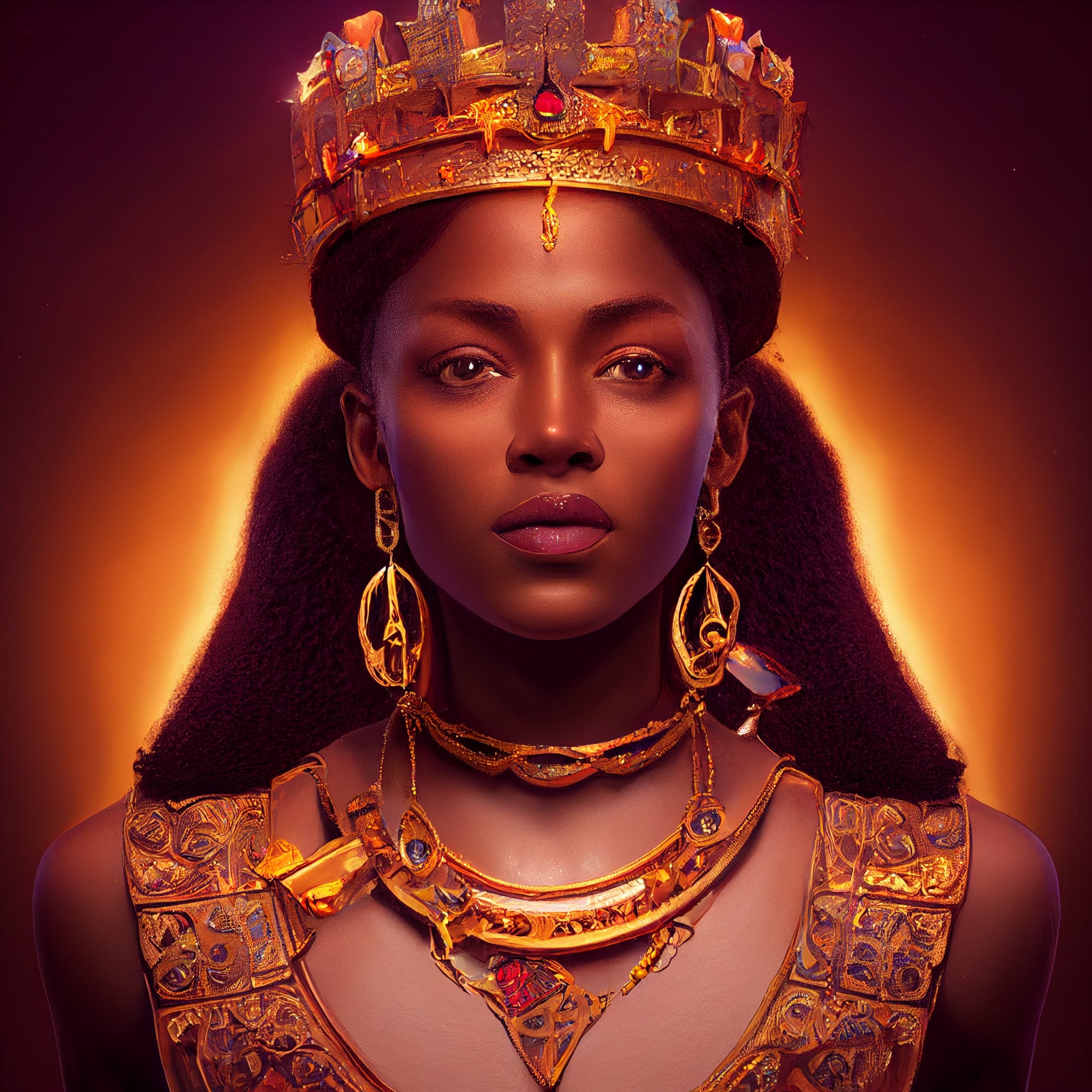 AI Art Collection - the Queen of Sheba - Etsy