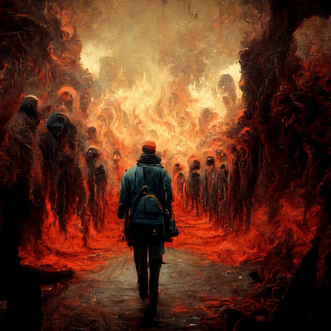 AI Art Journey to Hell Including Collection of 5 Portraits - Etsy
