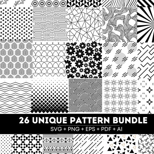 75 Patterns SVG Bundle Background Pattern SVG Cut Files for - Etsy UK 75 Patterns SVG Bundle Background Pattern SVG Cut Files for - Etsy UK