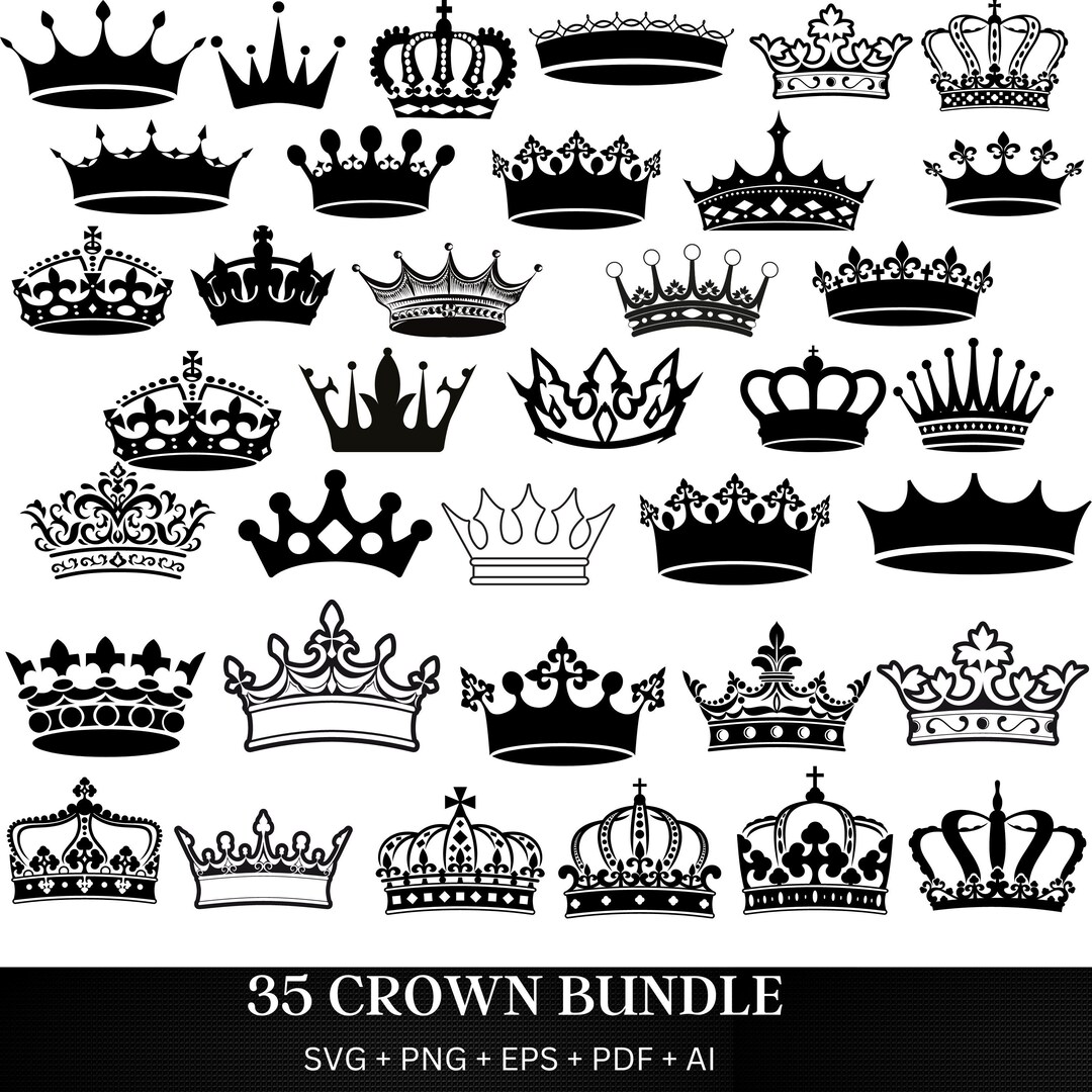 Royal Crown SVG File, King Crown SVG, Queen Crown SVG, Princess Tiara ...