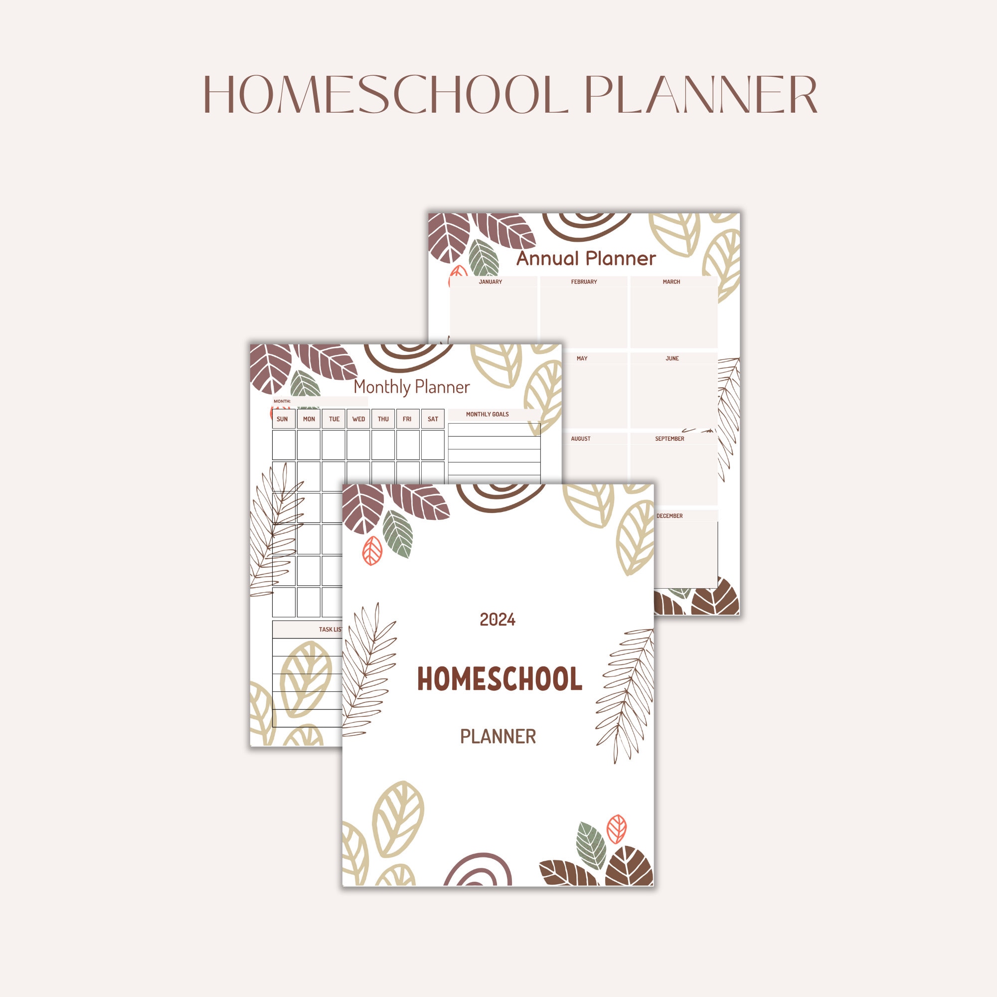 2024 HOMESCHOOL PLANNER PRINTABLE - Etsy