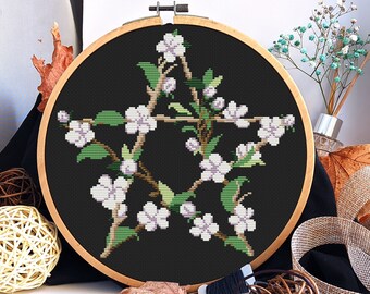 Pentagram Cross Stitch Pattern - Etsy