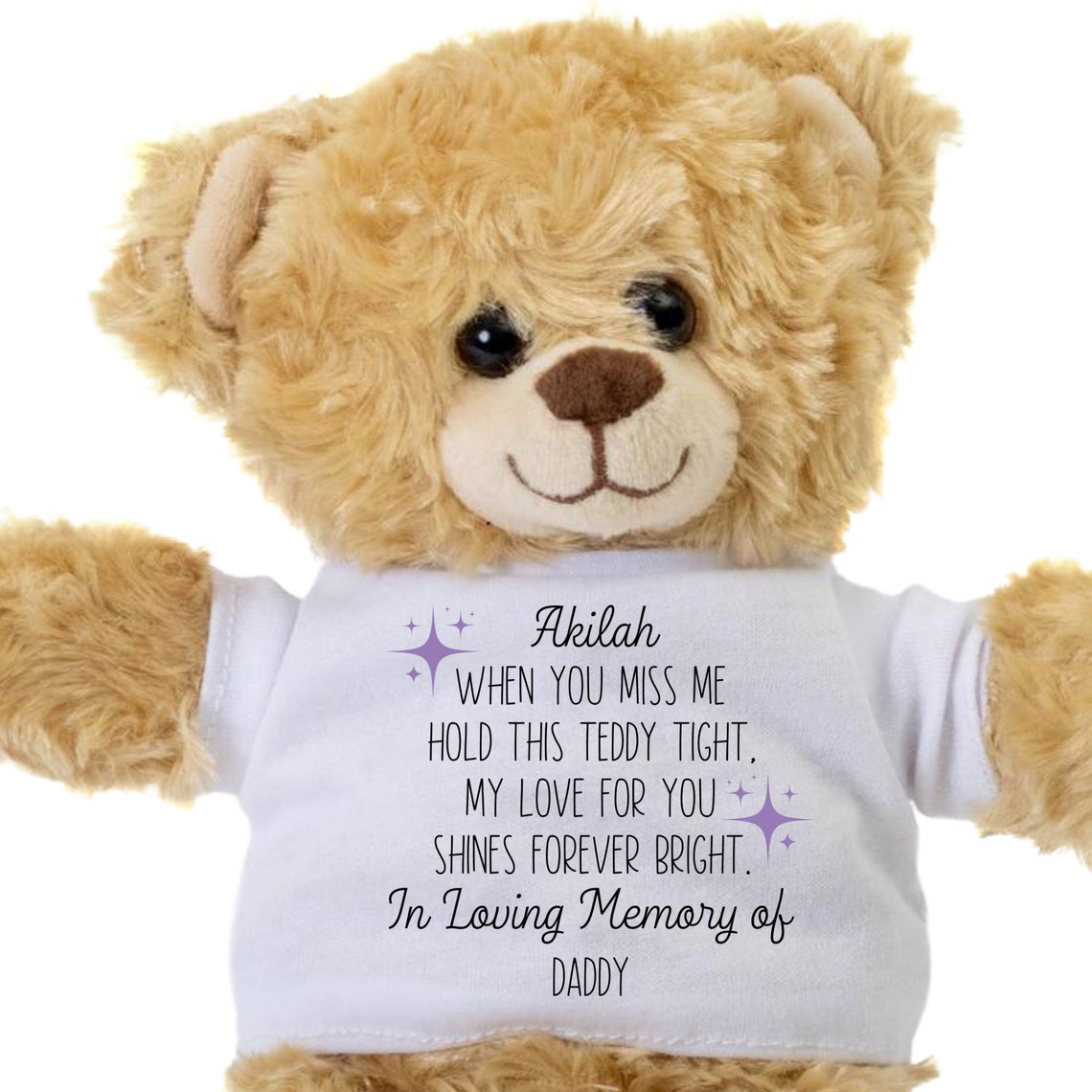 Memory Bear, Loss of Father, Loss of Dad, Kids Sympathy Gift, Grieving ...