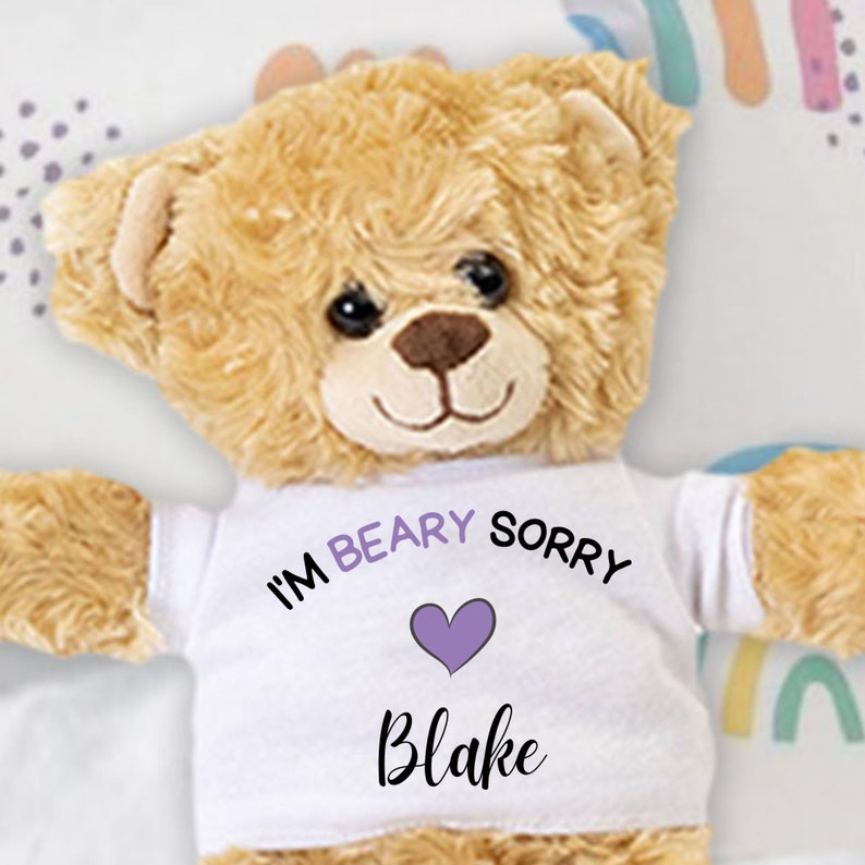 Im Sorry Teddy Bear, Im Beary Sorry Bear, Sorry Teddy Bear, I'm Sorry ...