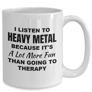 Heavy Metal Mug, Heavy Metal Gifts for Him, Guys, Music Lovers, Gifts ...