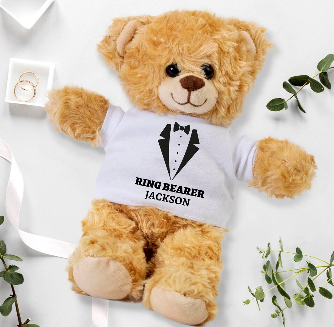 Ring Bearer Gift, Ring Bearer Proposal, Ring Bearer, Custom Teddy Bear ...