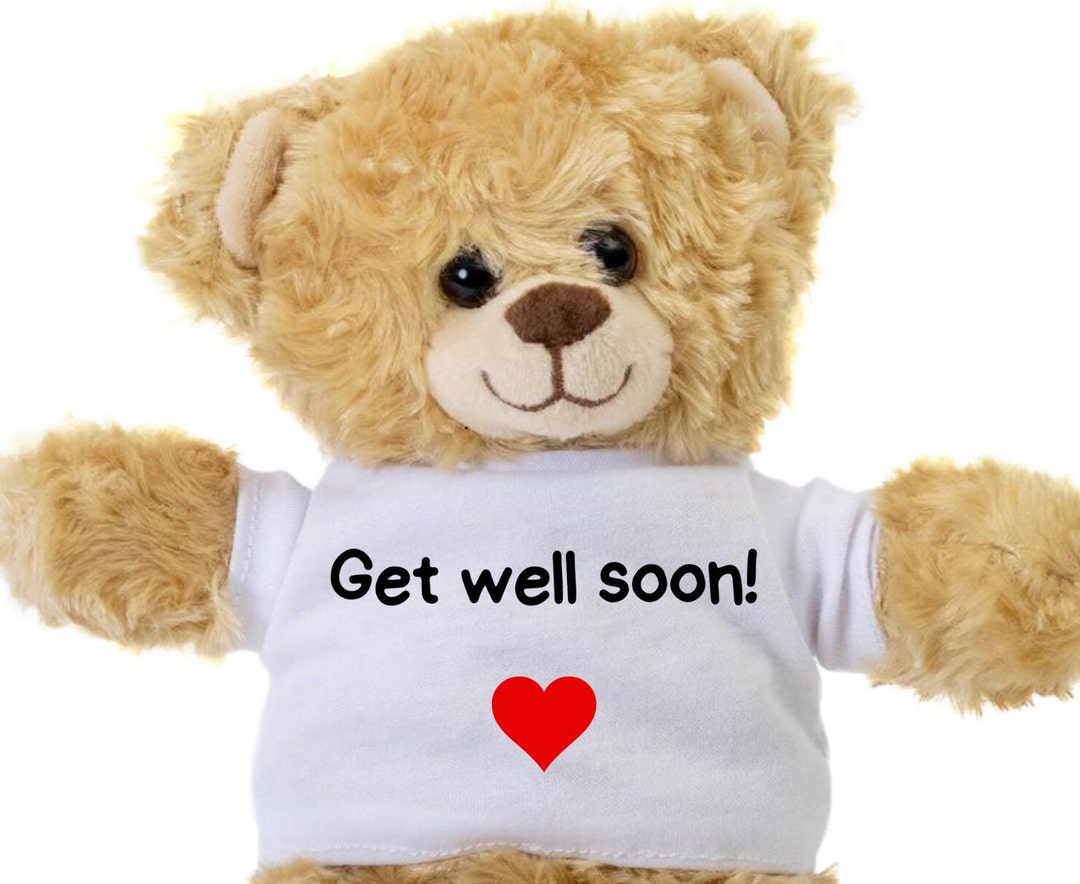 Get Well Soon Teddy Bear, Get Well Gift, Recovery Gifts, Get Well Teddy ...