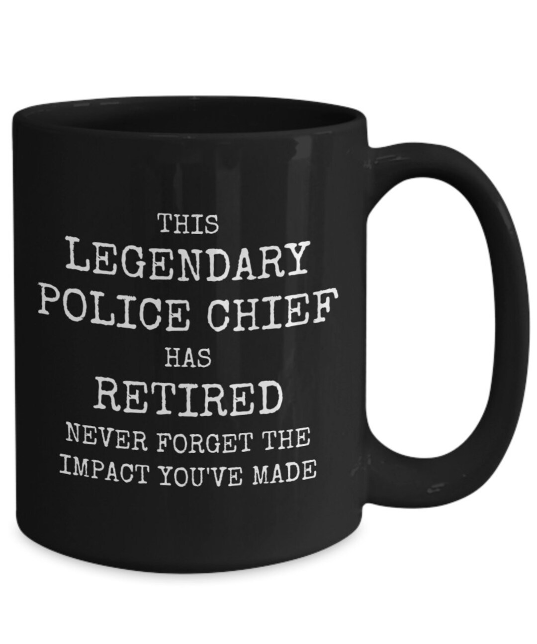 Retired Police Chief Mug, Police Chief Retirement Gifts for Men Women ...