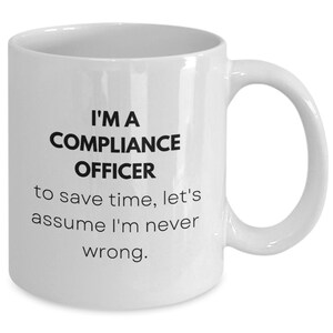 Compliance Officer Gifts, Compliance Officer Mug, Gift Ideas for Risk ...