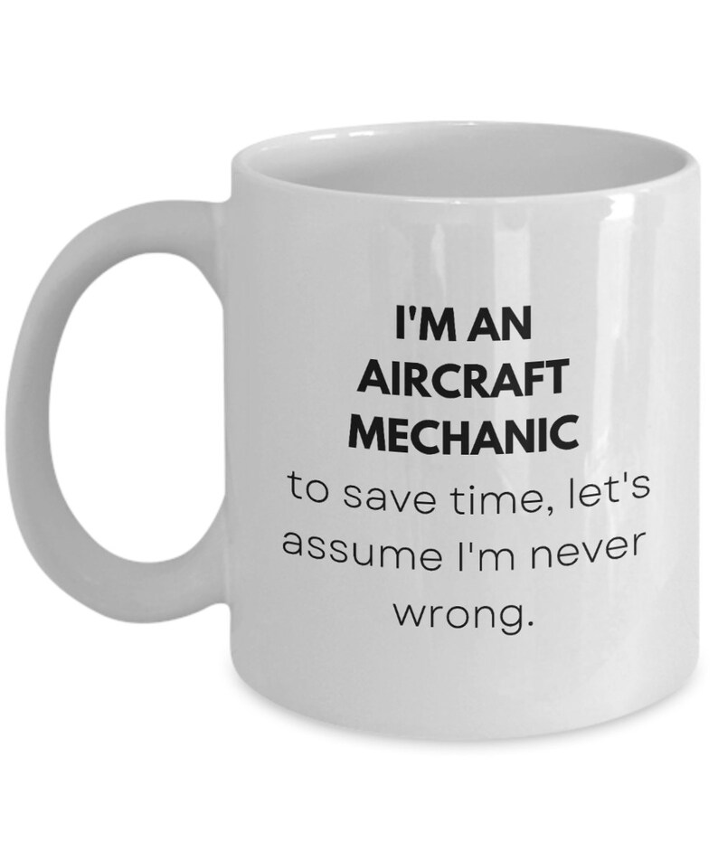 Aircraft Mechanic Mug, Gift Ideas for Aircraft Mechanic Engineer, Technician, Graduation Gift ...