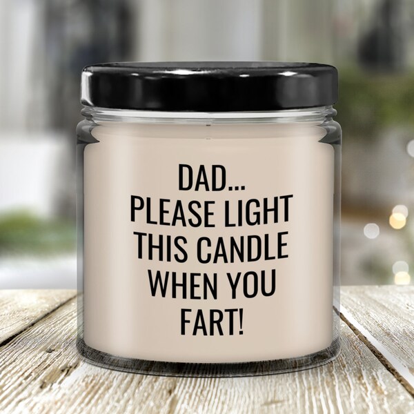 Dad Please Light This When You Fart Candle - Etsy