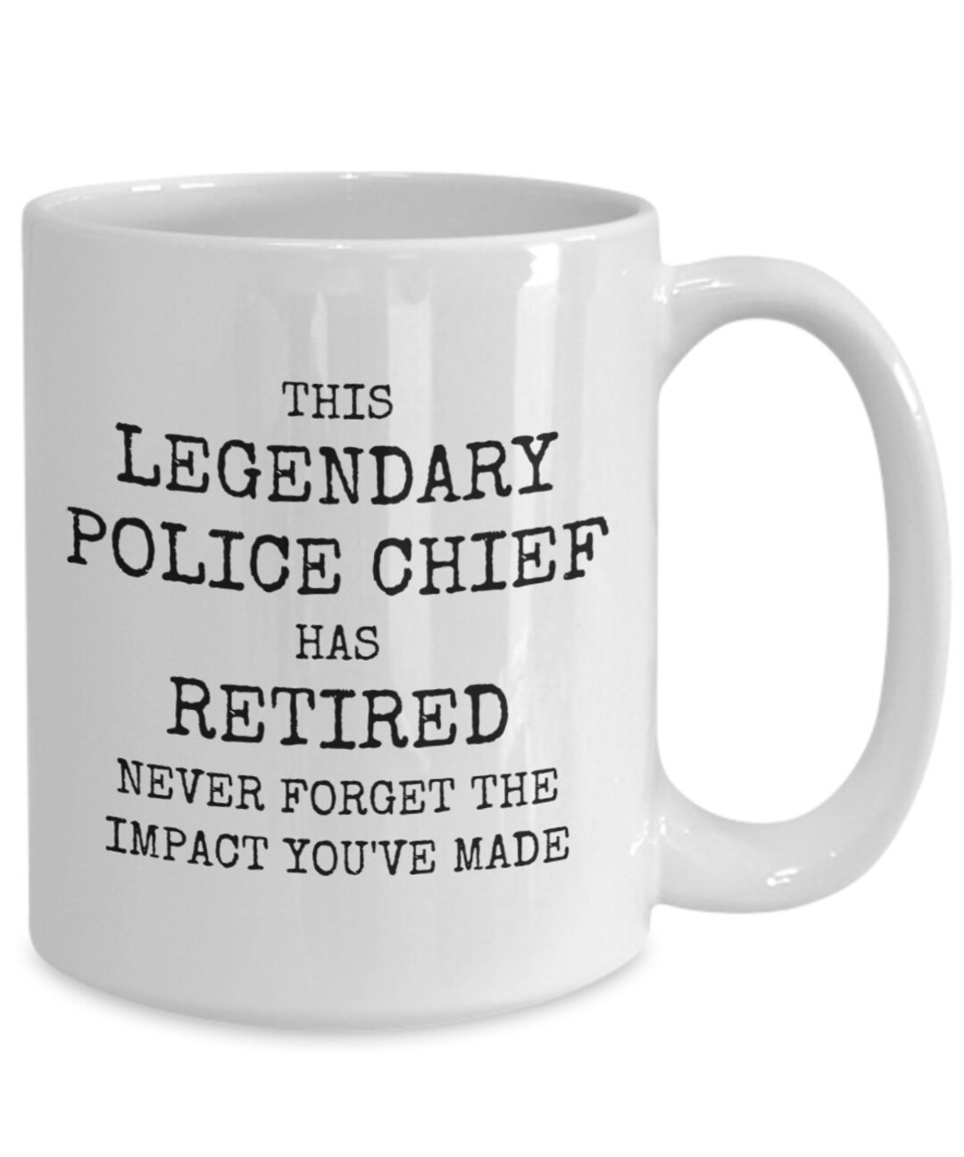 Retired Police Chief Mug, Police Chief Retirement Gifts for Men Women ...