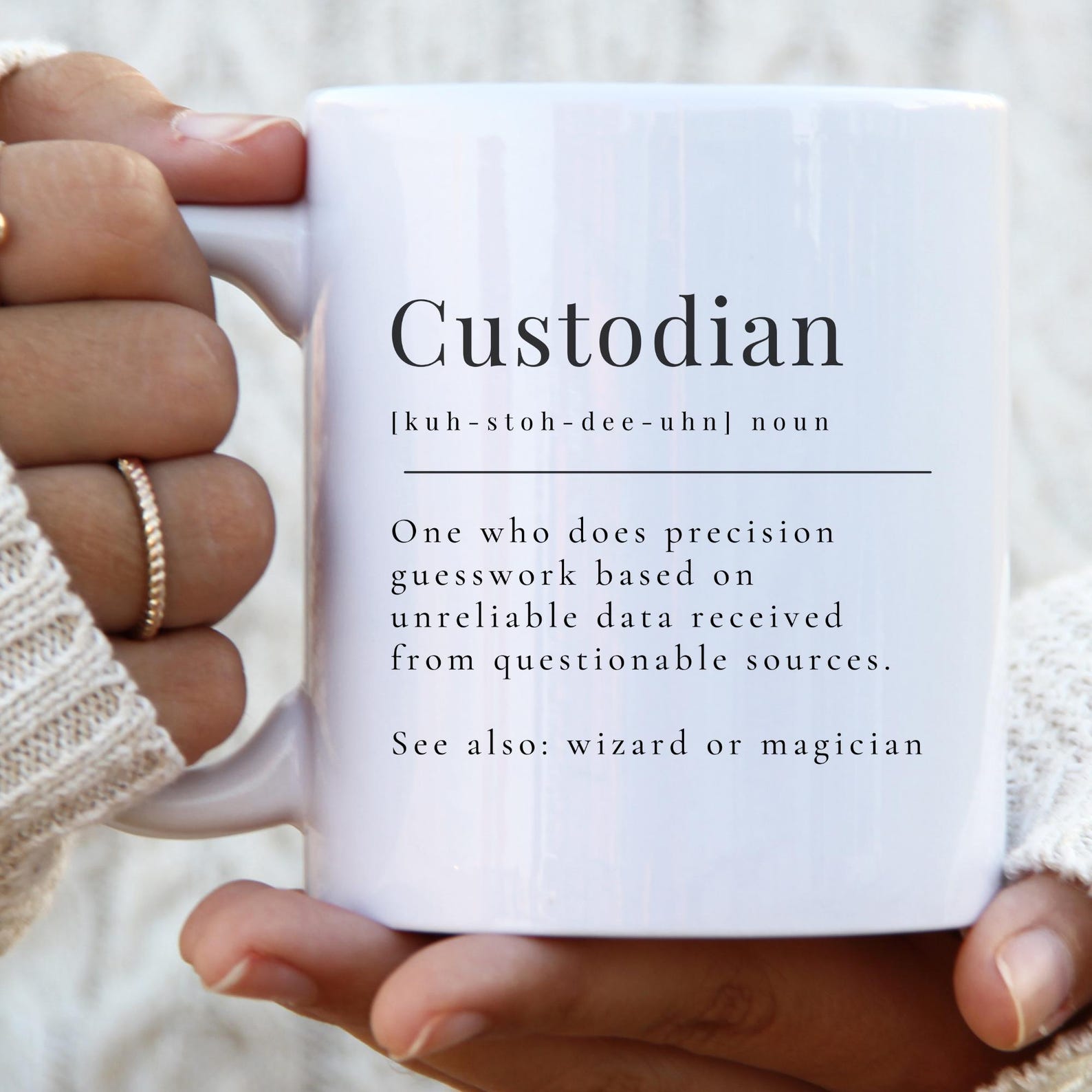 Custodian Mug, Gift Ideas for School Custodian, Caretaker, Christmas ...