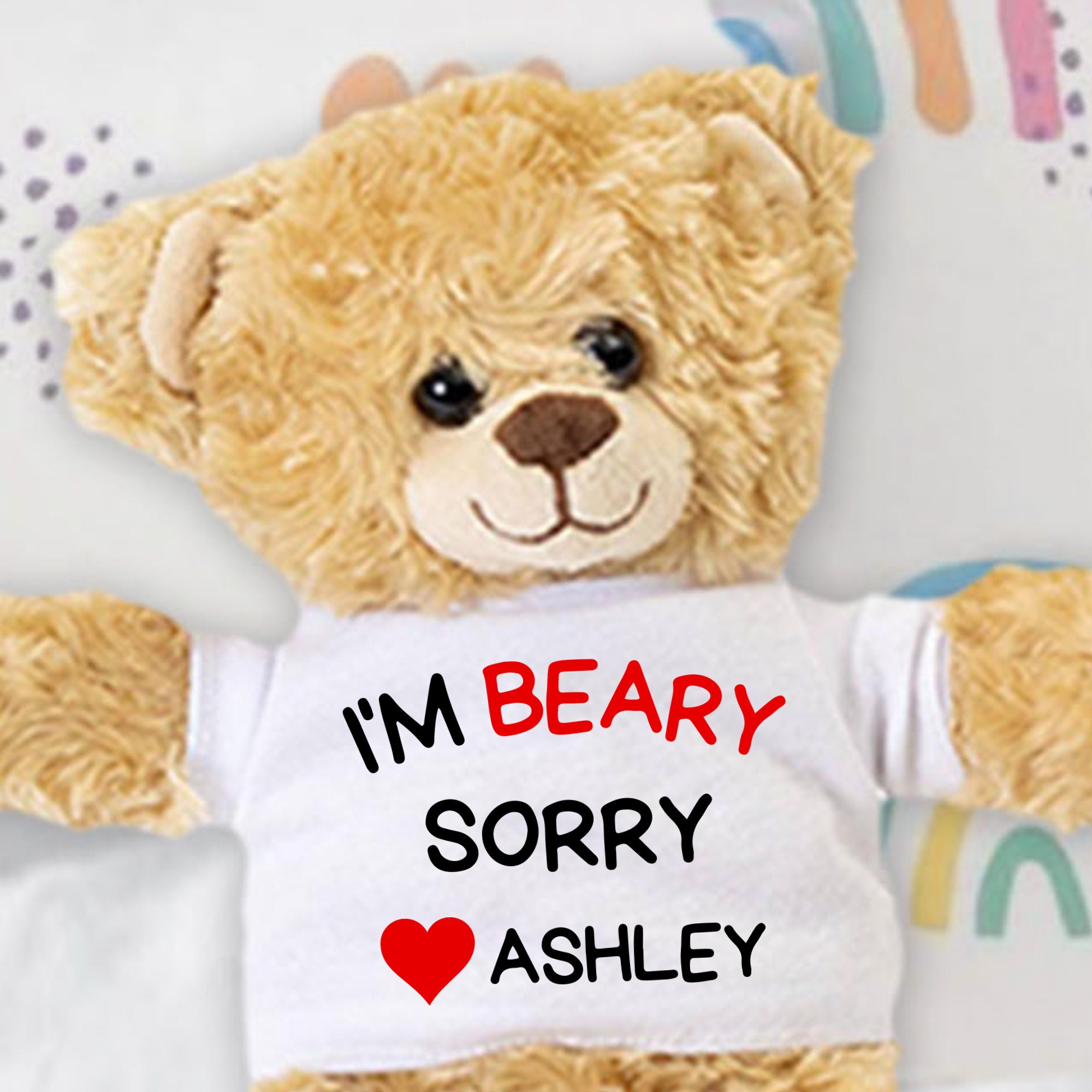 Im Sorry Gift, Im Sorry Teddy Bear, Custom Teddy Bear, I'm Sorry Gift ...