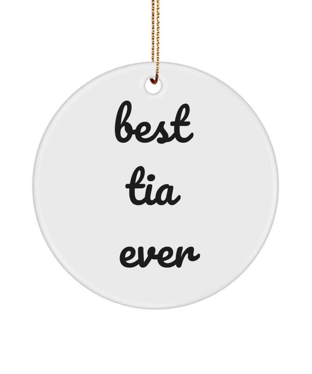 Best Tia Ever Ornament, Best Spanish Aunt Gift, Gift for Tia, Aunt ...