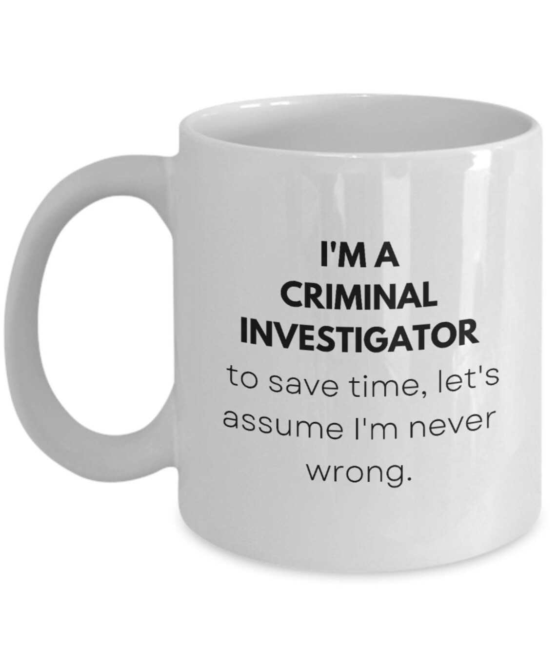 Criminal Investigator Mug, Gift Idea for Criminal Investigator, Csi ...