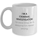 Criminal Investigator Mug, Gift Idea for Criminal Investigator, Csi ...