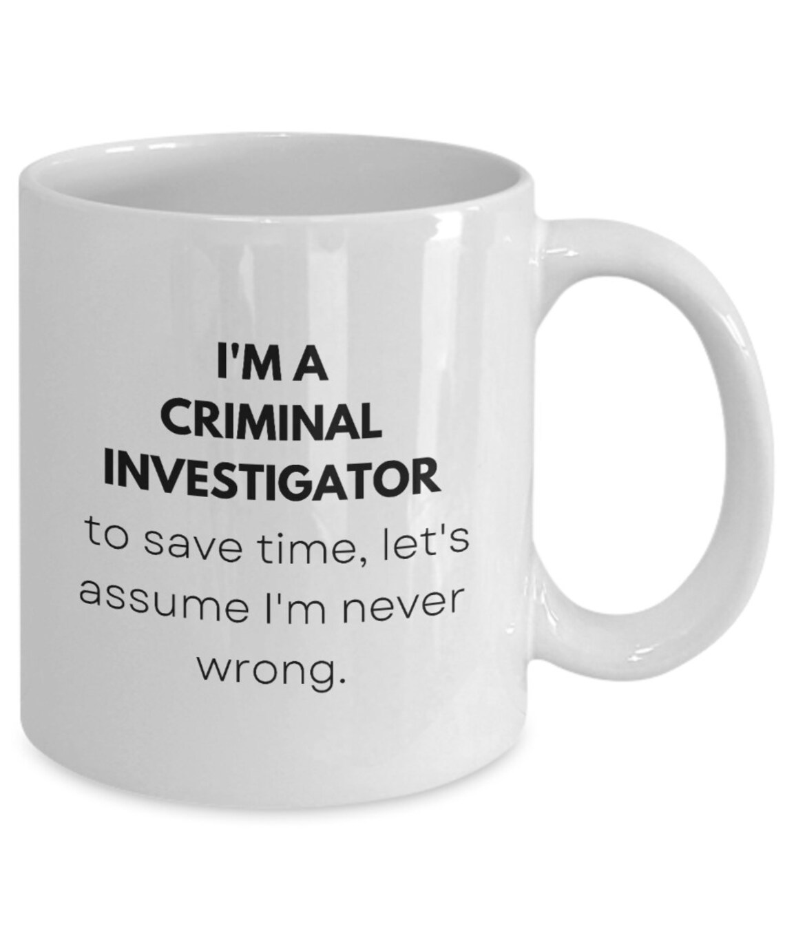 Criminal Investigator Mug, Gift Idea for Criminal Investigator, Csi ...