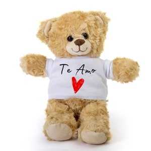 Teddy Bear for Girlfriend Boyfriend Gift GF Teddy Bear I Love You Teddy Bear 10 Inch Teddy Bear Teddy Bear in Shirt Teddy Bear Plush Etsy