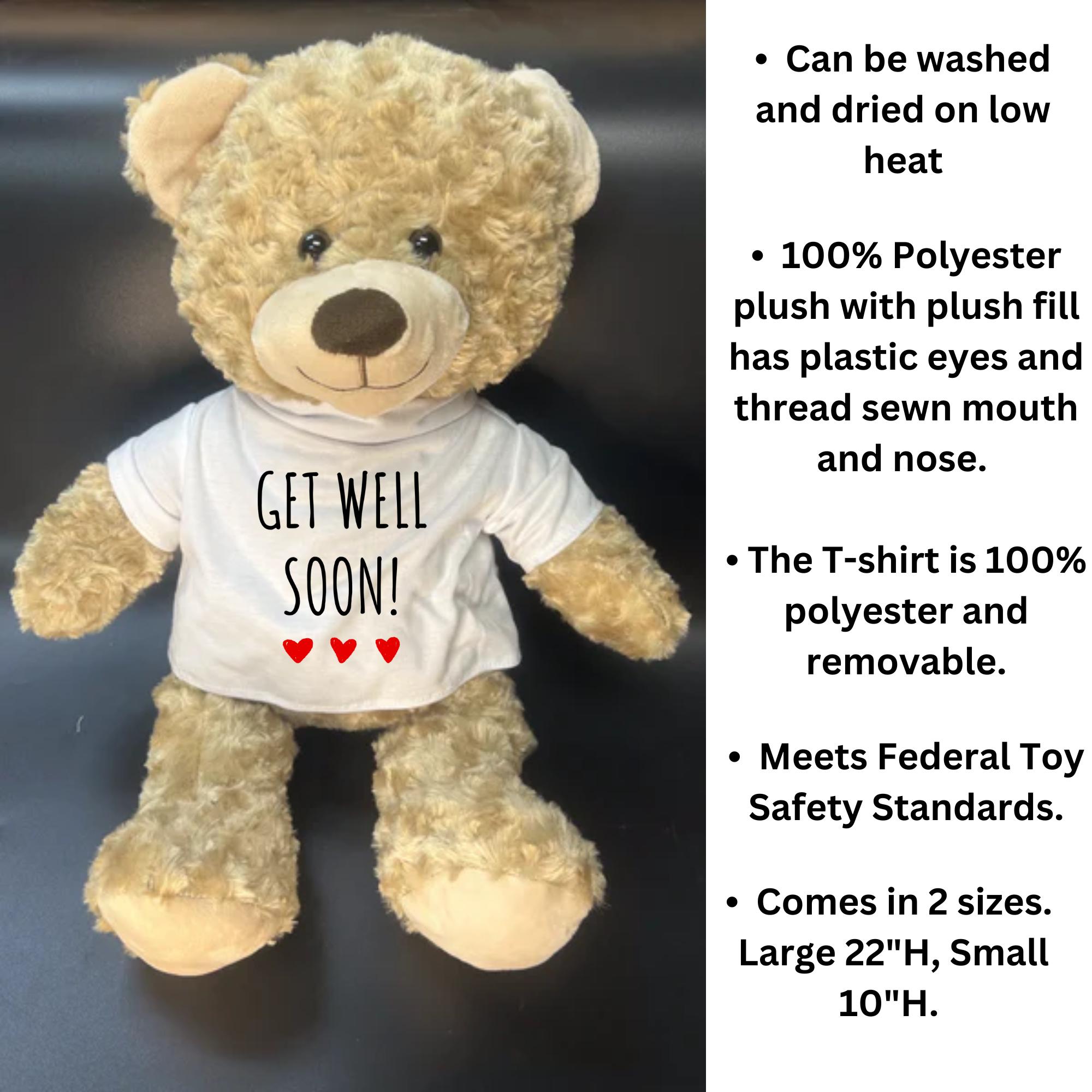 Get Well Soon Teddy Bear, Get Well Gift, Recovery Gifts, Get Well Teddy ...