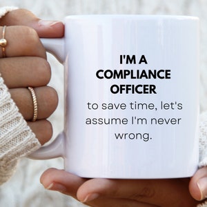 Compliance Officer Gifts, Compliance Officer Mug, Gift Ideas for Risk ...
