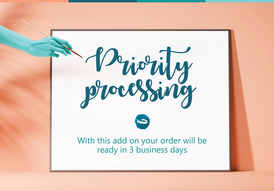 ADD ON Priority Processing - Etsy Australia