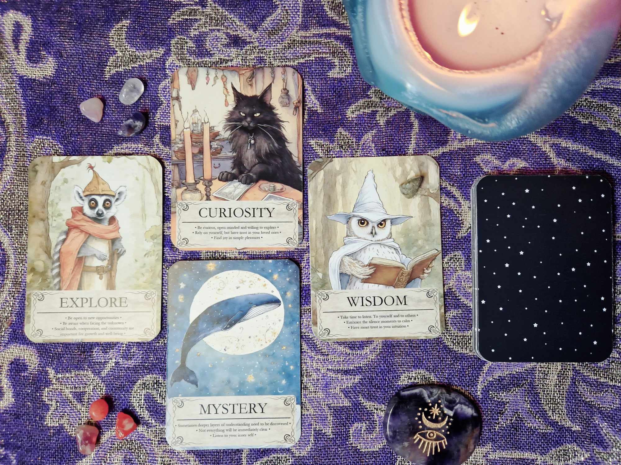 Printable Magical Animals Oracle Cards Deck - 18 Card Deck - 63x88cm/2 ...