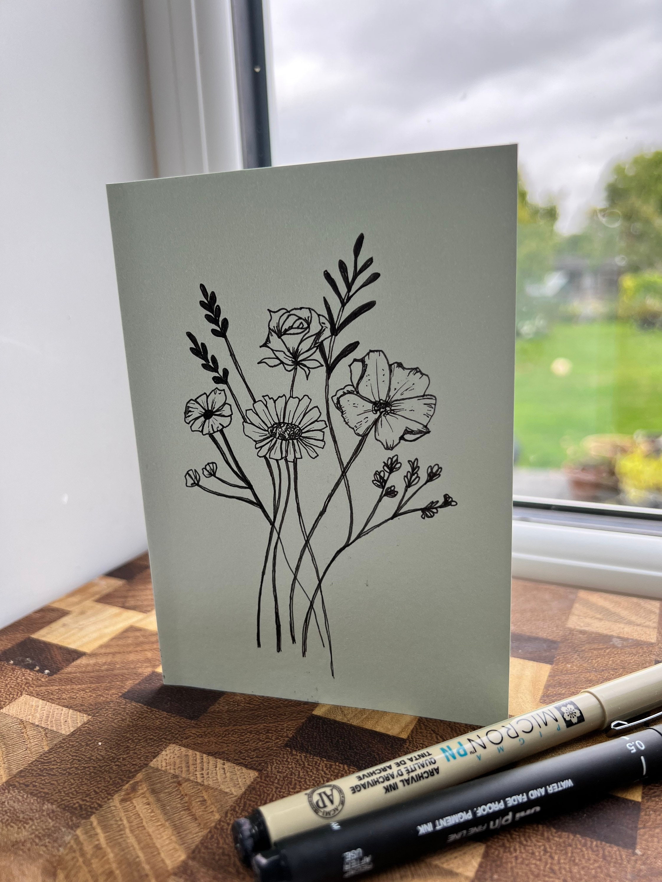 Hand Drawn Greetings Cards Luxury Cards handmade Cards - Etsy