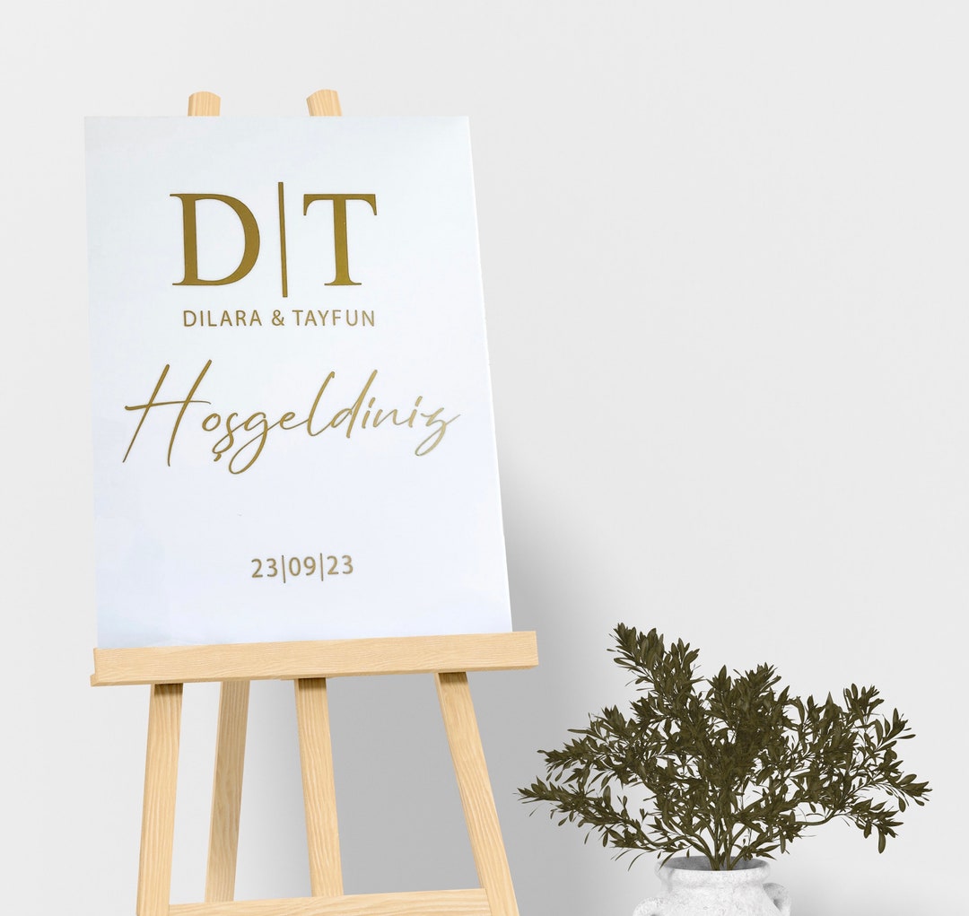 Reception Board / Wedding Welcome Board / Hoşgeldiniz Panosu - Etsy