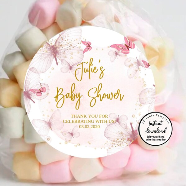 Butterfly Label - Etsy