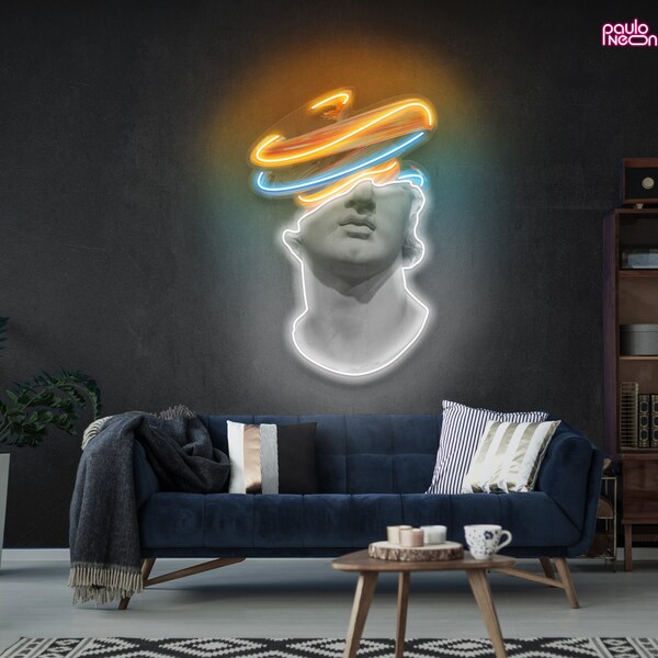 Neon Face Sign - Etsy