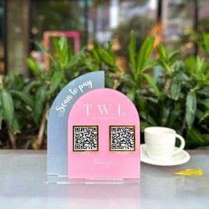 QR Code Sign Wedding , Multi QR Code Business Socia, Media Sign ...